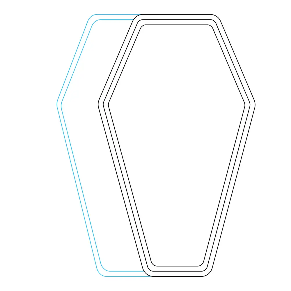 How To Draw A Coffin Step By Step