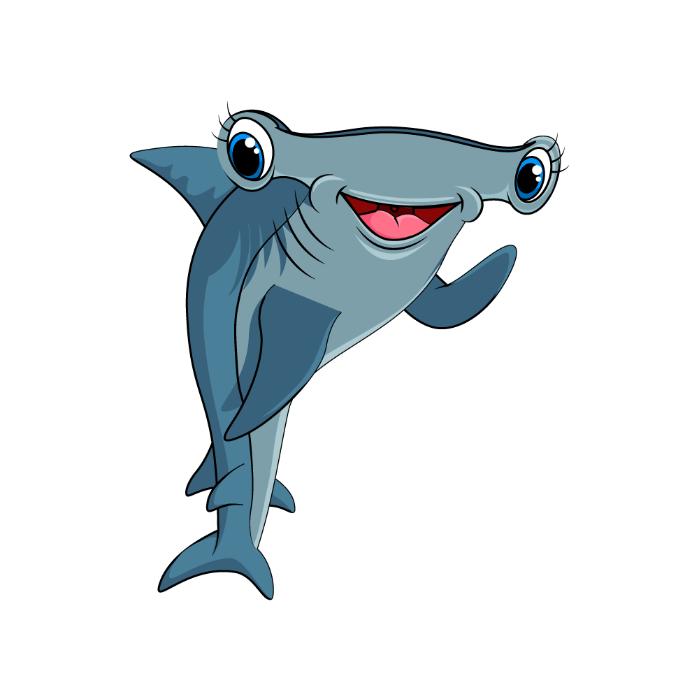 How To Draw Hammerhead Sharks