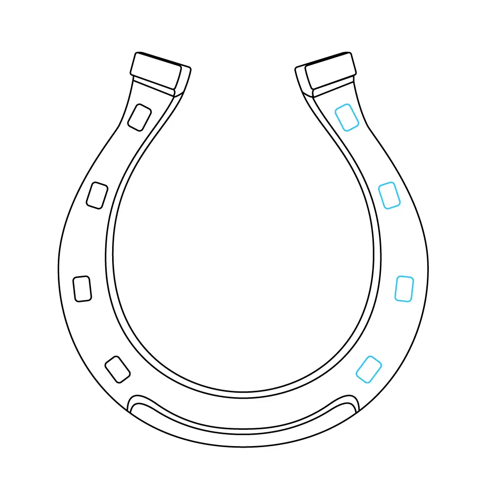  How To Draw A Horseshoe Step By Step 