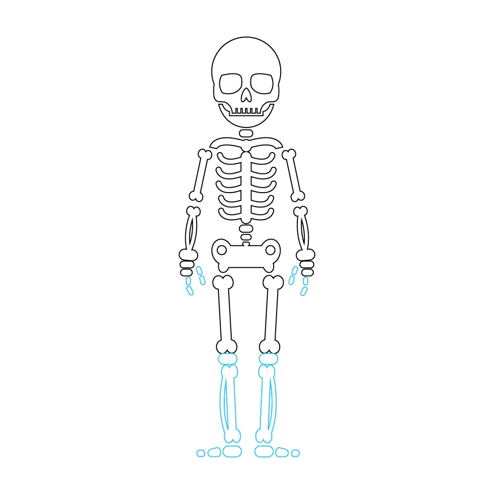 How To Draw A Skeleton Step 3 Skeleton Art Drawing Skeleton Drawings Images