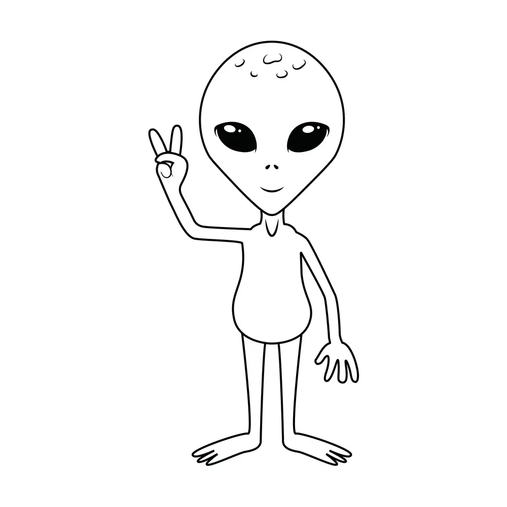 How To Draw An Alien Step By Step How To Draw An Alien Step By Step