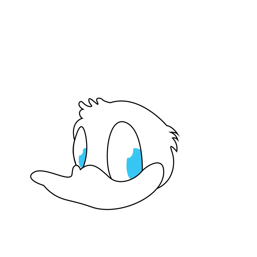  How To Draw Donald Duck Face Step By Step 