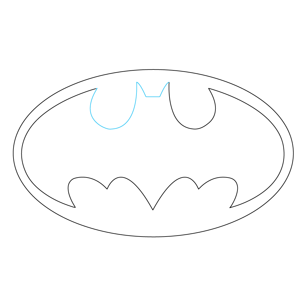 How To Draw Batman Logo