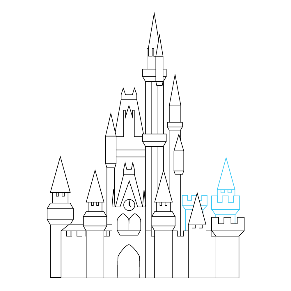 Disneyland Castle Outline
