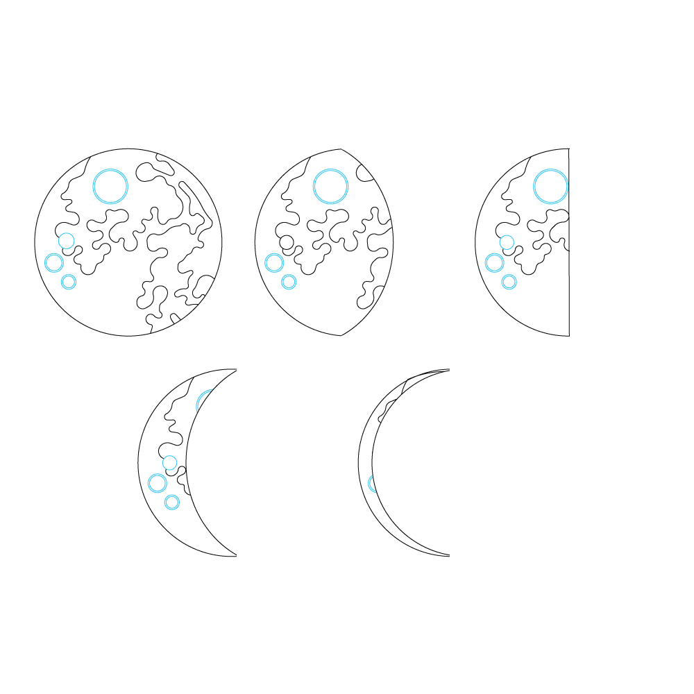 Moon Phases Drawing Tumblr