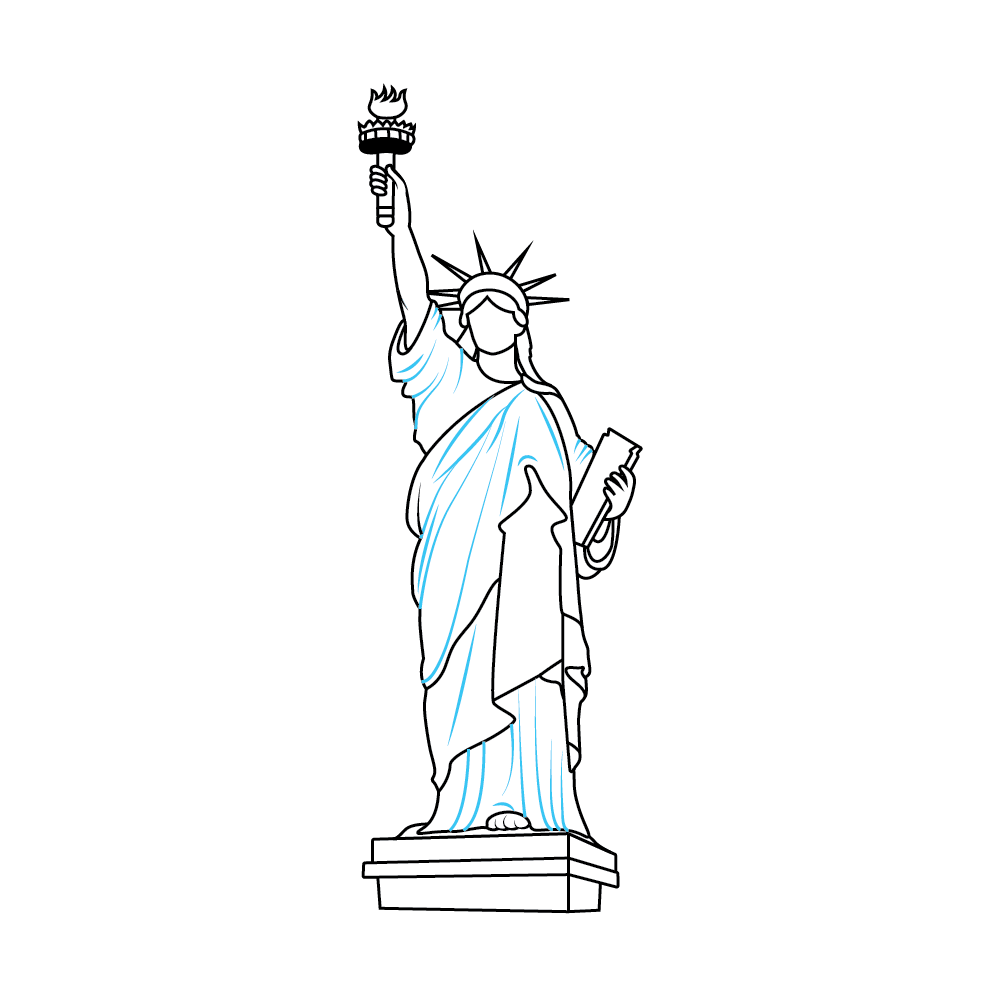 Statue Of Liberty Drawing Easy