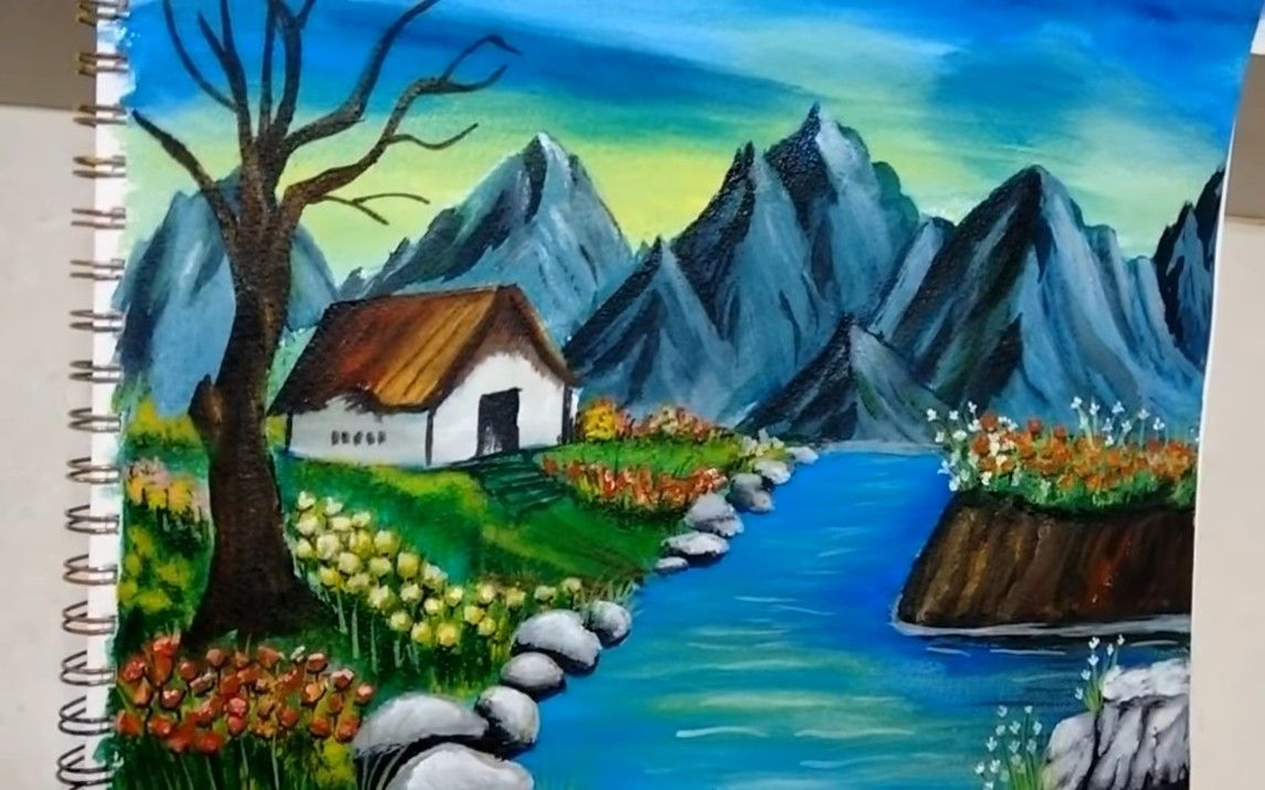 Simple Natural Scenery Painting